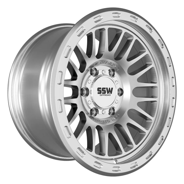 GRIFFON / MACHINED SILVER / 17X9.0 -25 - SSW Offroad®